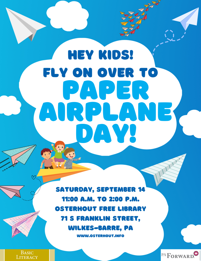 Paper Airplane Day! – Osterhout Free Library