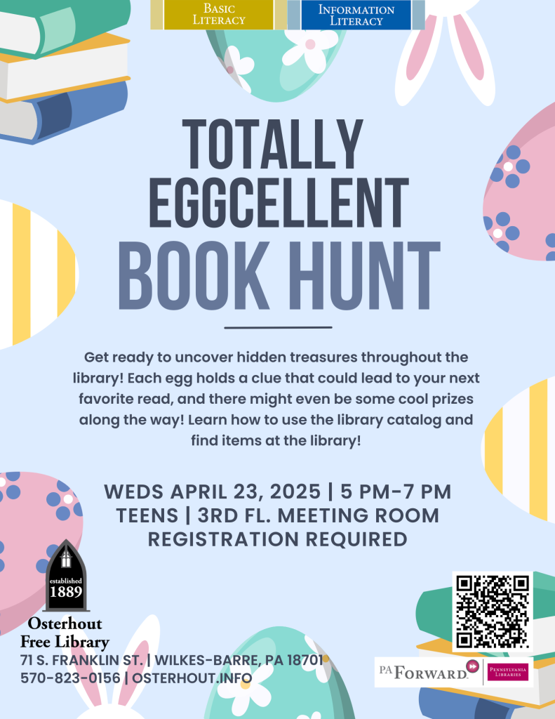 Totally Eggcellent Book Hunt – Osterhout Free Library