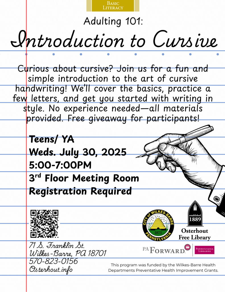 Introduction to Cursive – Osterhout Free Library