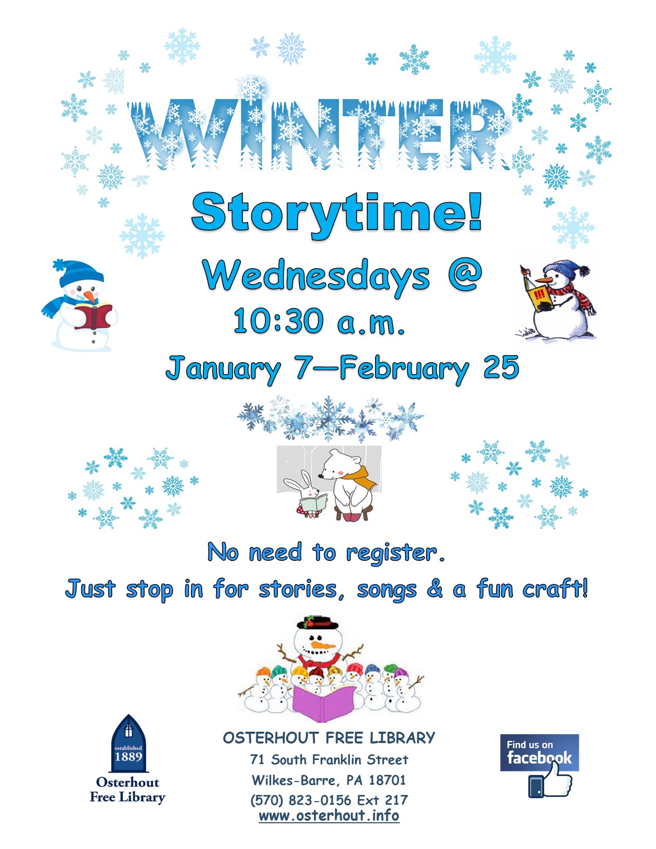 Winter Storytime – Osterhout Free Library