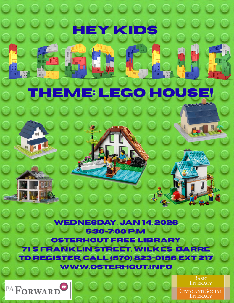 Lego Club: Lego House – Osterhout Free Library